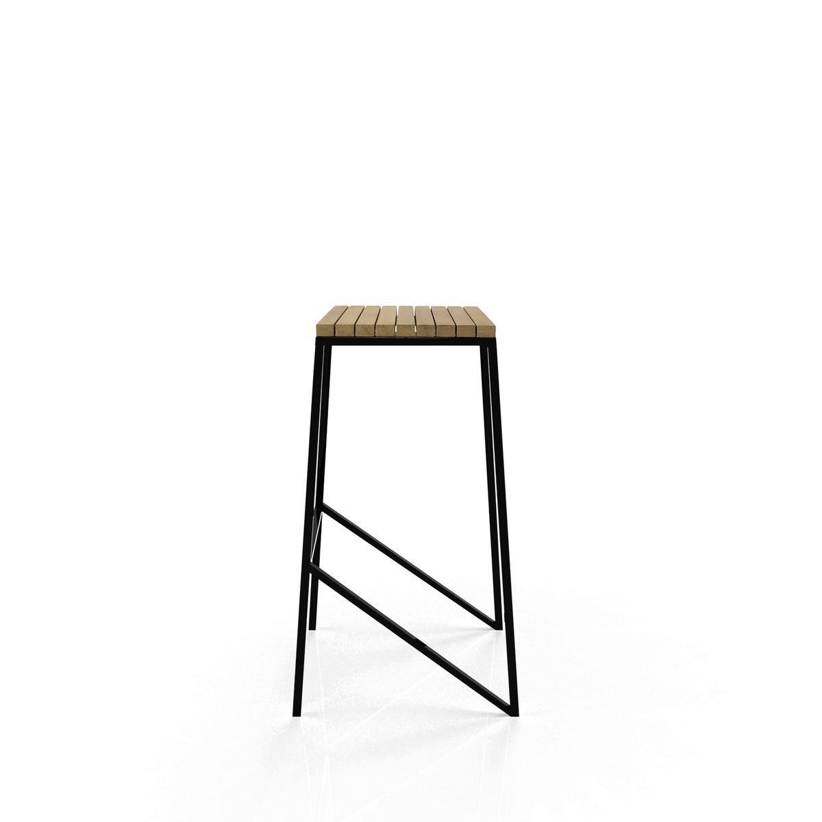 Outdoor: Loft Slatted Bar Stool